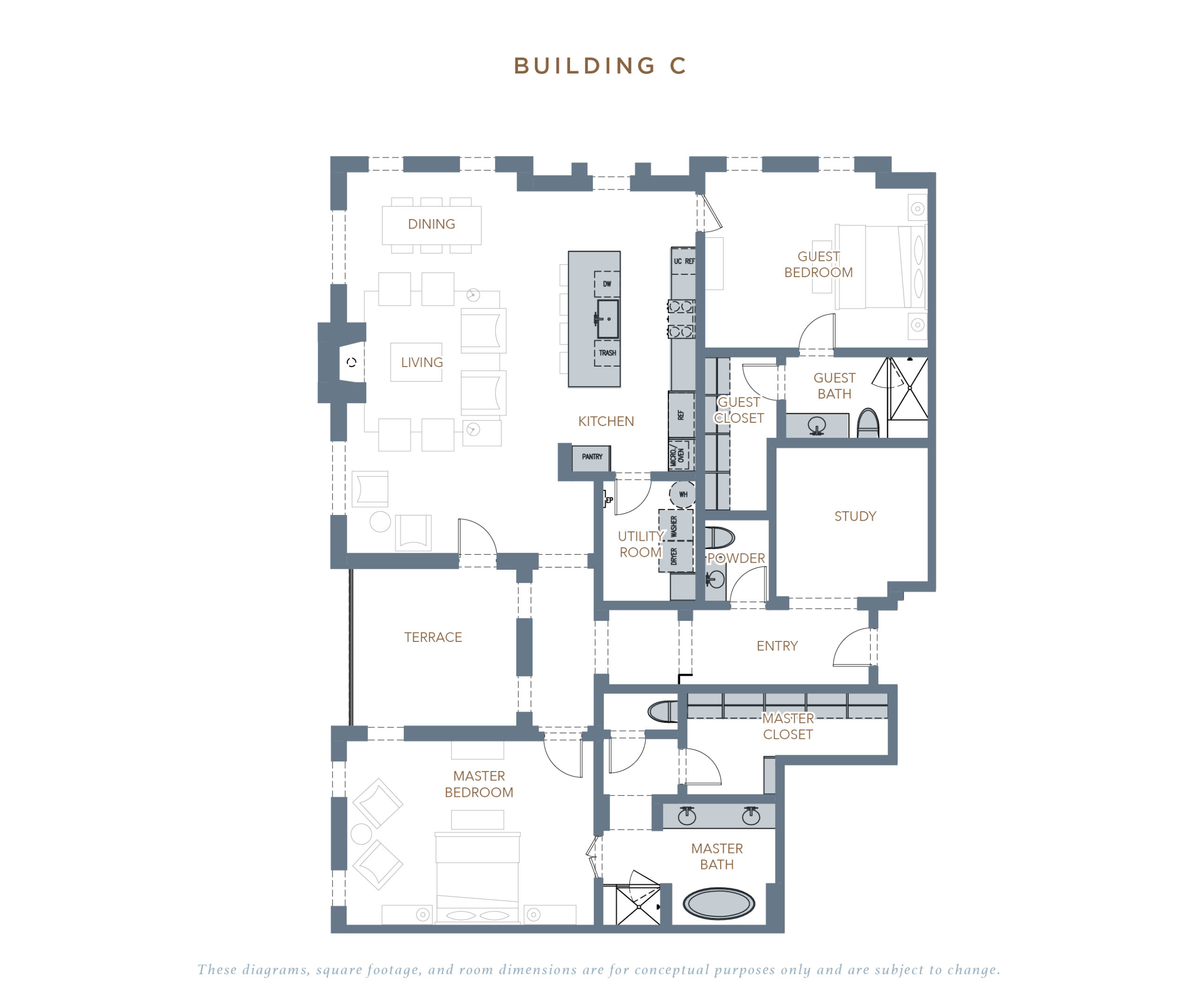 Luxury Condo Floor Plans - Building C Condo 125