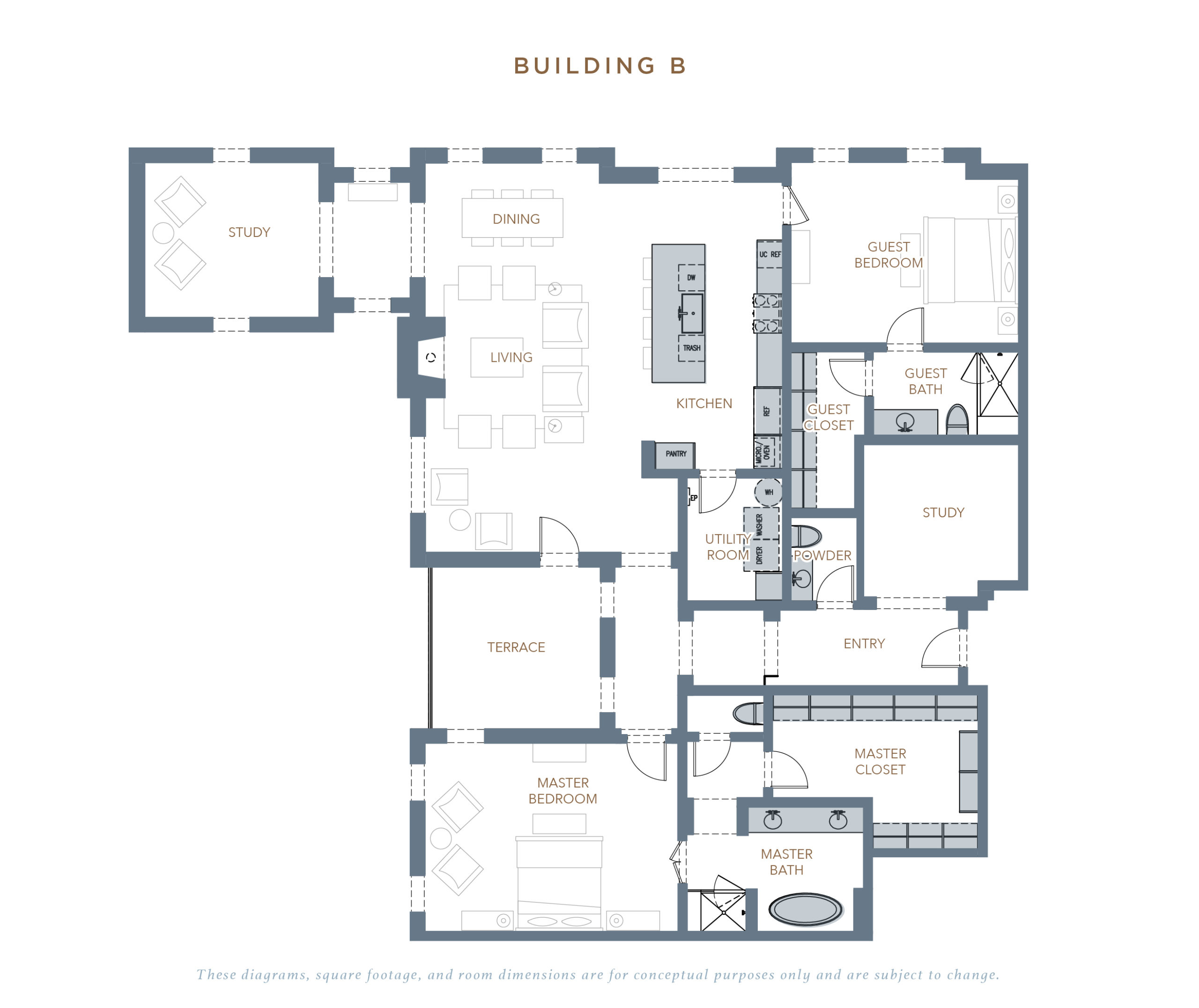 Luxury Condo Floor Plans - Building B Condo 211